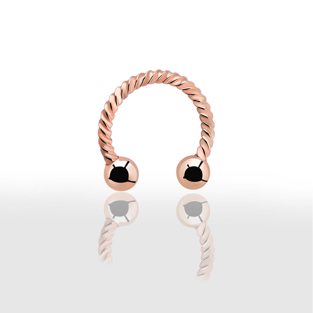 Piercing Labret Décalé Fer à Cheval | Elite Piercing